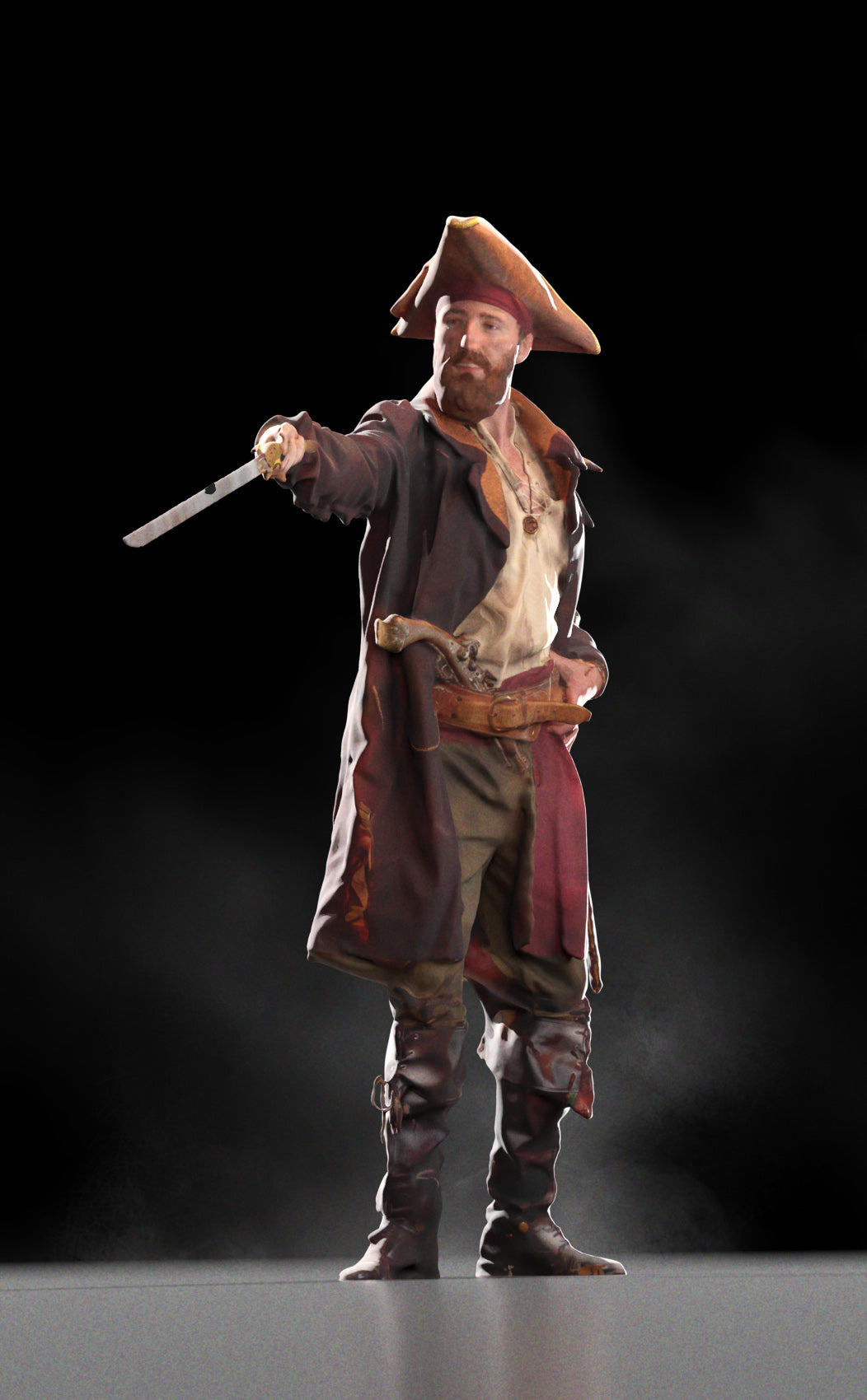 3D Model Pirate Captain 2 – CG Characters
